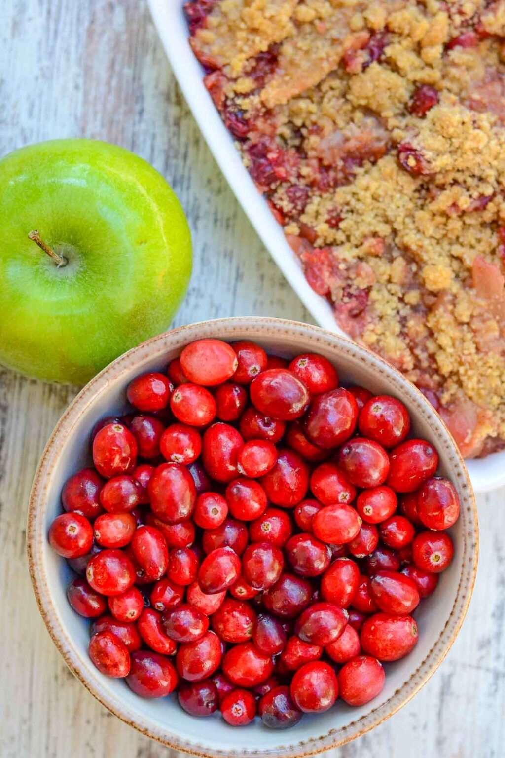 Apple Cranberry Crumble | Good in the Simple